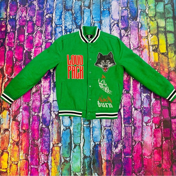 Rebel Minds | Jackets & Coats | Rebel Minds Loud Pack Varsity Jacket ...